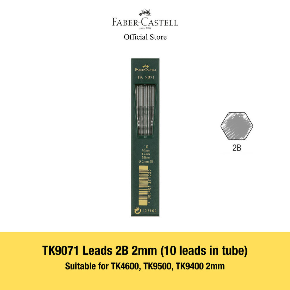 TK9071 TK Lead H/HB/B/2B/3B, 2mm - Pencil leads for technical drawing ...